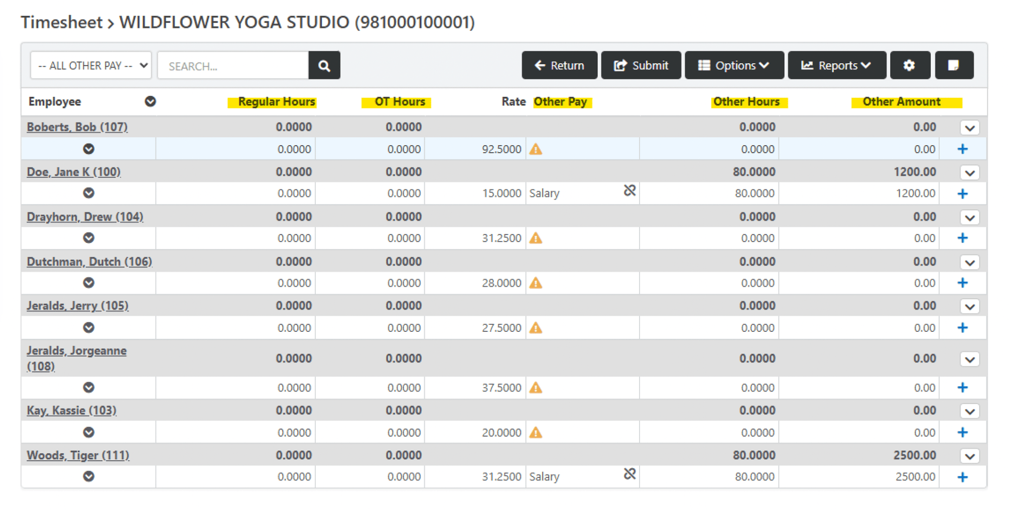 How do I create a timesheet and submit my payroll?